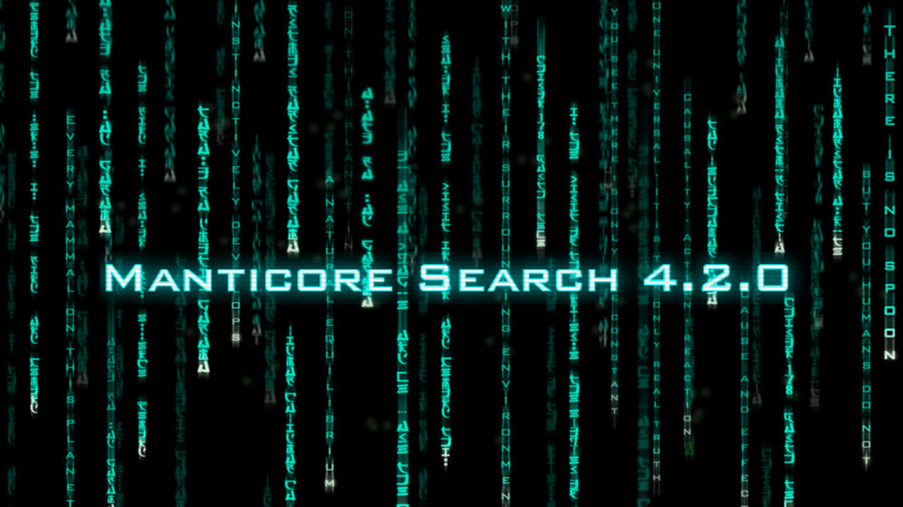 Manticore Search 4.2.0: 10x быстрее SELECT, исправлены серьезные ошибки ...